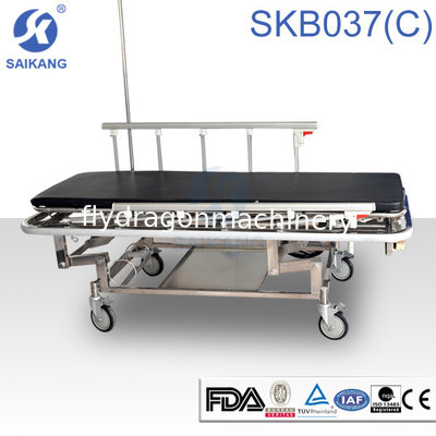 Hospital Furniture:Patient Trolley.SKB037(A) Stainless Steel Patient Trolley