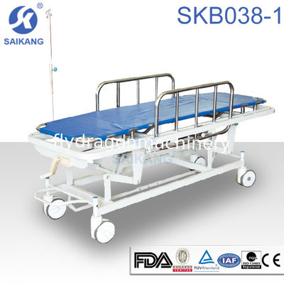 Hospital Furniture:Patient Trolley.SKB037(A) Stainless Steel Patient Trolley