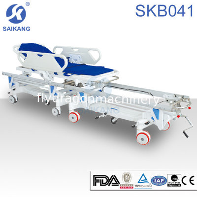 Hospital Furniture:Patient Trolley.SKB037(A) Stainless Steel Patient Trolley