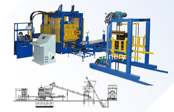 QT10-15 European Quality Full Automatic Concrete Block Making Machine