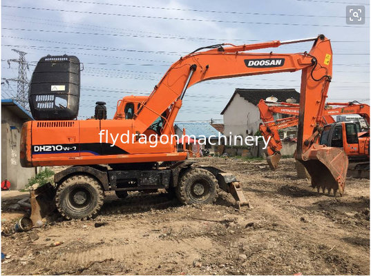 90% New Tires Used DH210W-7  Wheel Excavator,Cheap Wheel Excavator