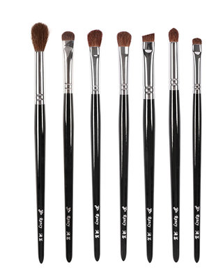 7 PIECES HORSE HAIR EYE SHADOW/LINER/ BROW SETS，Foundation Buff Brush, China Concealer brush, Eyeliner, Wholesale Eyelin