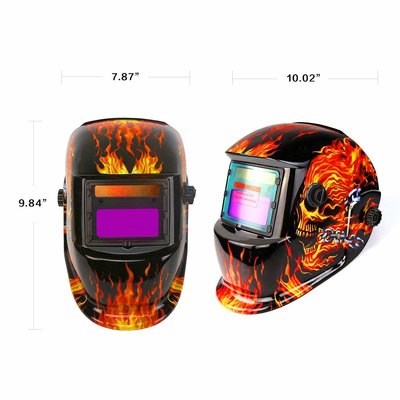 Dabu Solar Powered Welding Helmet Auto Darkening Professional Hood with Wide Lens Adjustable Shade Range
