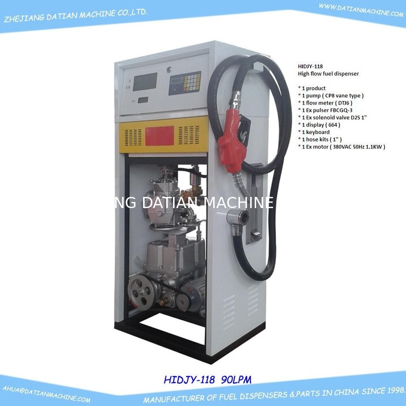 380V 1" pipeline high flow single nozzle fuel dispenser good quality, low price