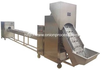 China Onion Peeling and Root Cutting Processing Line supplier