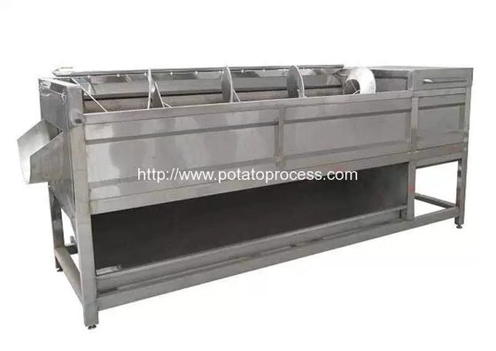 Screw Feeding Type Potato Washing Peeling Machine supplier