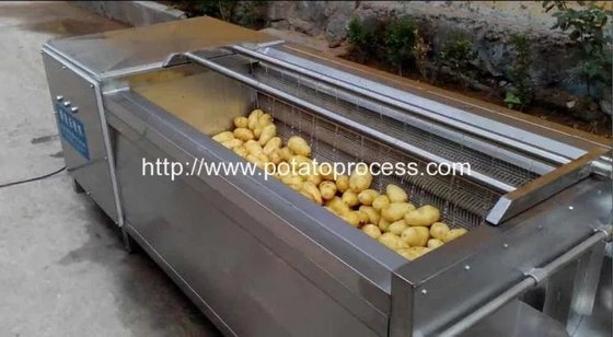 Brush Roller Type Potato Washing Peeling Machine supplier