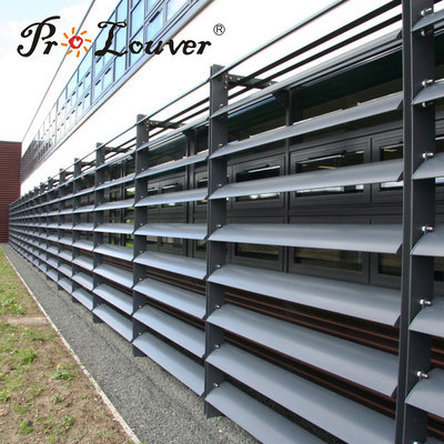 China wholesale Aerofoil fixed sun louver screen,Exterior Aerofoil window