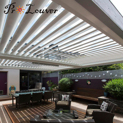 Modern house decoration aluminum pergola opening louver,Sun shading outdoor  louver