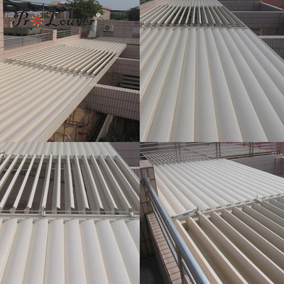 2017 new design Pergola waterproof louver,Pergola sun shading opening louver