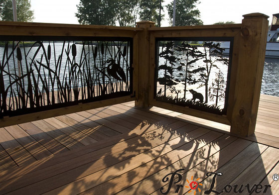 2017 Modern designed CNC Laser cutting decorative panel in outdoor river