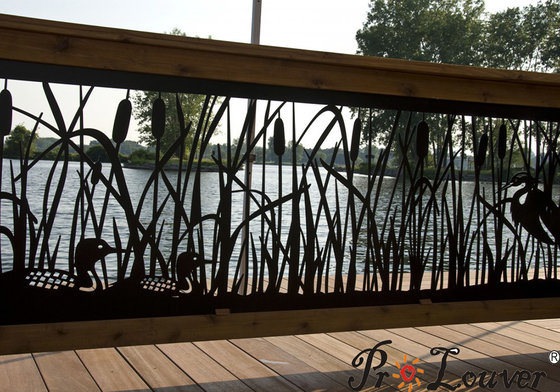 2017 Modern designed CNC Laser cutting decorative panel in outdoor river