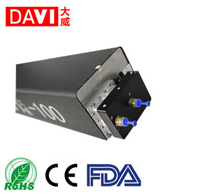 Output 100W Metal CO2 Laser Tube Pulse Rise / Fall Time <90us High Efficiency