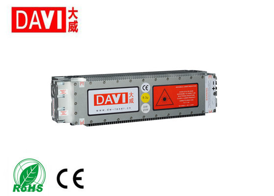 20W 9.3um Metal CO2 Laser Tube High Strength Aluminum Materials ROHS Approved
