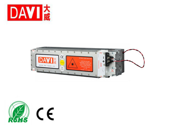 20W 9.3um Metal CO2 Laser Tube High Strength Aluminum Materials ROHS Approved
