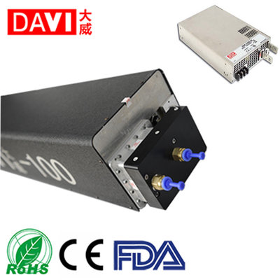 Forced Water Cooled 150W CO2 Laser Tube Peak Power 375w For Cutting Black Color