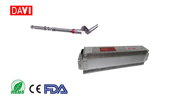 55W RF CO2 Laser Tube 10.6μM Wave Length Metal Body Air Cooling 48V Input Voltage