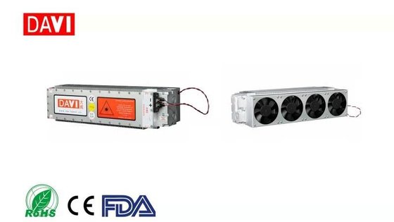 9.3μM Wave Length RF CO2 Laser Tube 30W Aluminum Material Body Stable Output Power