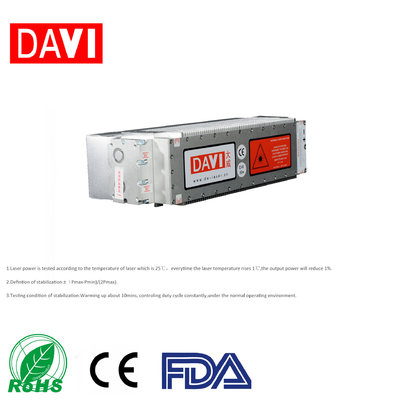 Metal Sealed 30W CO2 Laser Tube 48V / 12A Input Rated 30000 Hours Lifetime