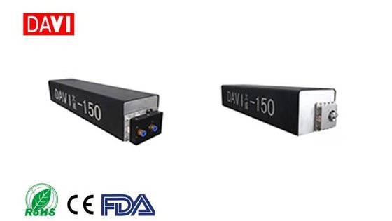 Ceramic Core RF 150W CO2 Laser Tube 0 - 100khz Pulse Frequency 48V 50A Power Supply