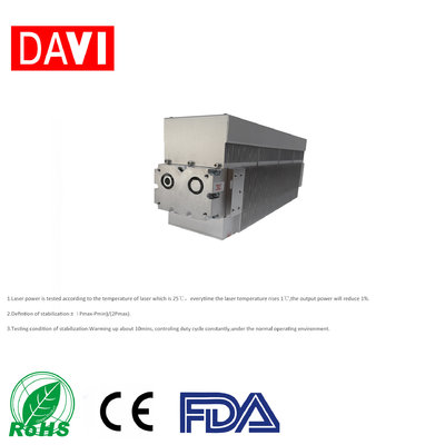 30w output power ceramic laser tube 10.6um long life time for marking machine and engraving machine