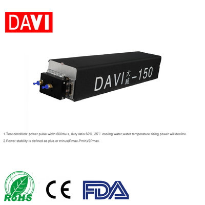 long lifetime 150W RF CO2 Laser Tube  Ceramic Core for cutting application