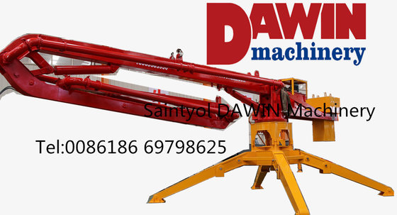 HGY13m 15m 17m 23m Trailer Mobile Spider Hydraulic Concrete Placing Boom for Construction supplier