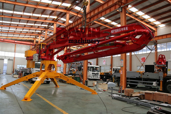 HGY13m 15m 17m 23m Trailer Mobile Spider Hydraulic Concrete Placing Boom for Construction supplier