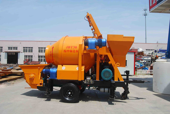 Concrete Mixer with Pump with 450L Mixing Drum 30 cubic meter per hour Capacity supplier