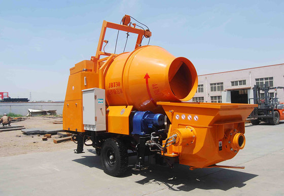 Concrete Mixer with Pump with 450L Mixing Drum 30 cubic meter per hour Capacity supplier