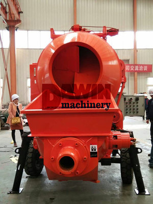 Concrete Mixer with Pump with 450L Mixing Drum 30 cubic meter per hour Capacity supplier