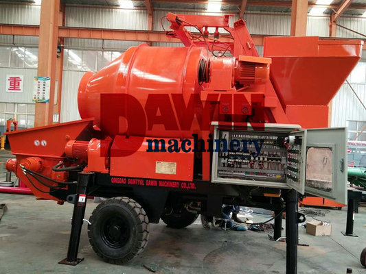 Concrete Mixer with Pump with 450L Mixing Drum 30 cubic meter per hour Capacity supplier