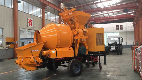 Concrete Mixer with Pump with 450L Mixing Drum 30 cubic meter per hour Capacity supplier
