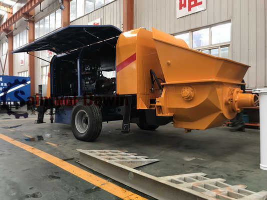 Powerful 30 m3/hr ~80 m3/hr trailer hydraulic concrete pump with diesel or electric power supplier