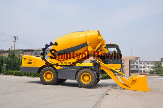 1.5 3.5 CBM Auto Self Loading Concrete Mixer Truck with PLC Weighing System supplier