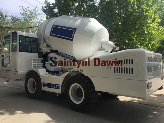 1.5 3.5 CBM Auto Self Loading Concrete Mixer Truck with PLC Weighing System supplier