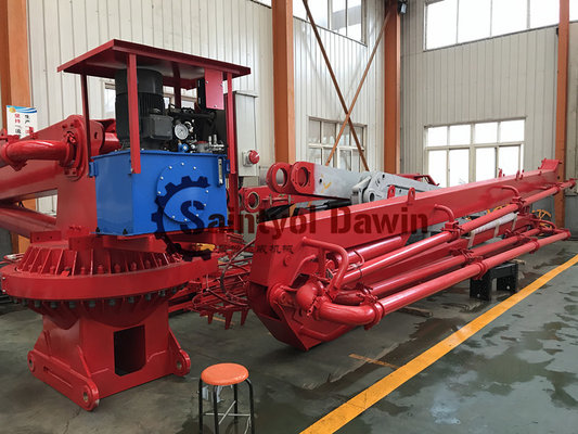 Detachable column hydraulic self-lifting jack up concrete placing boom with 29m 33m placing radius supplier