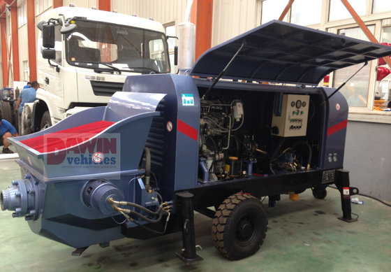 30m3 40m3/hr Small trailer hydraulic concrete pump with diesel or electric power supplier
