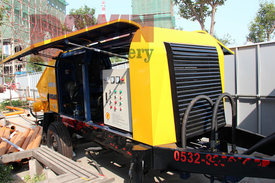 30m3 40m3/hr Small trailer hydraulic concrete pump with diesel or electric power supplier