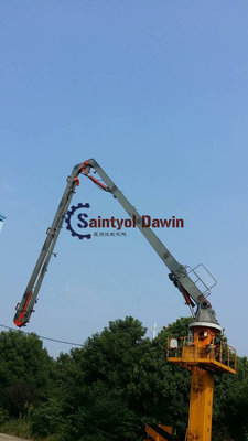 3 Arms 28m 33m Full Hydraulic Self-Lifting Climbing Tower Placing Boom with Cordless Remote supplier