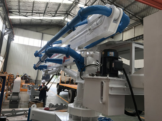 13m 15m 17m Trailer Mobile Spider Concrete Placing Boom Arm Distributor Worked with Concrete Pump supplier