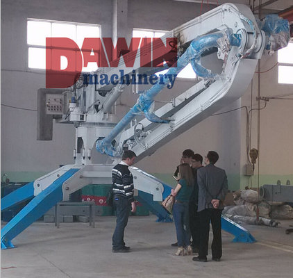 13m Trailer Mobile Concrete Placing Boom Arms with 4 Wheels Trailer System supplier