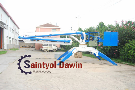 13m Trailer Mobile Concrete Placing Boom Arms with 4 Wheels Trailer System supplier