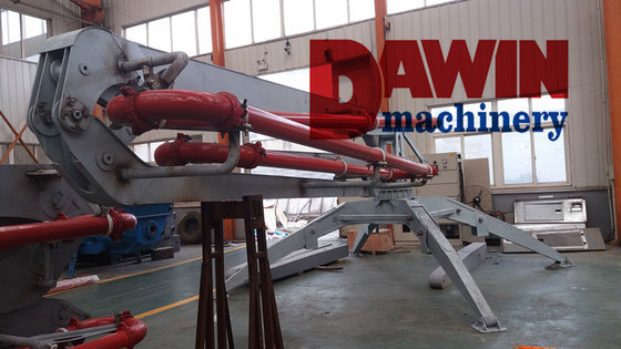 13m Trailer Mobile Concrete Placing Boom Arms with 4 Wheels Trailer System supplier