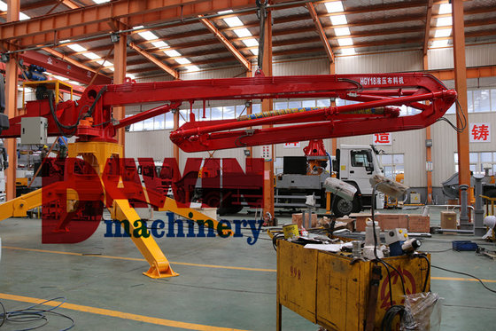 Mini Mobile Spider 13m 15m 17m Concrete Placing Boom for Building Reinforced Concrete Frame Buildings on Inner City Site supplier