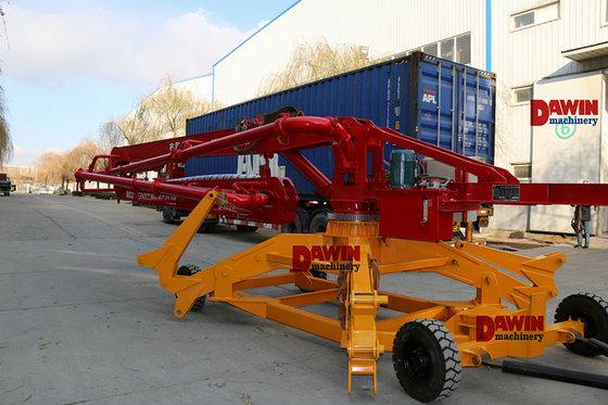 Mini Mobile Spider 13m 15m 17m Concrete Placing Boom for Building Reinforced Concrete Frame Buildings on Inner City Site supplier