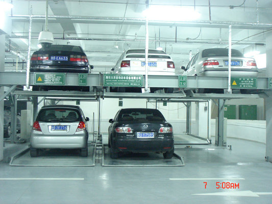 Hydraulic Puzzle Parking System PSH2 Lift-Slide Vertical-Transverse Moving, double stacker smart parking