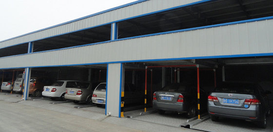 Hydraulic Puzzle Parking System PSH2 Lift-Slide Vertical-Transverse Moving, double stacker smart parking
