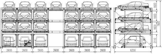 Smart Parking Multi-floor vertical puzzle parking system vertical horizontal Puzzle Car Parking System Parking Solution