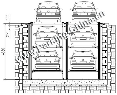 China Dayang pit lift parking system, underground parking, smart parking, rotary parking, stacker parking;